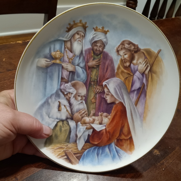 Homco | Art | Vintage Homco Raised Nativity Plate | Poshmark